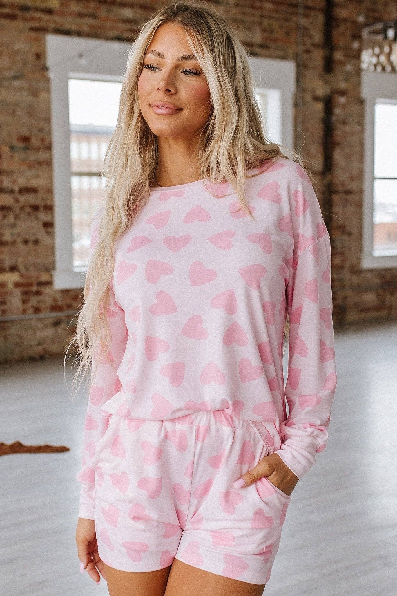 Sammy Heart Print Loungewear Set | S-XL | PRE ORDER – Rust & Refined