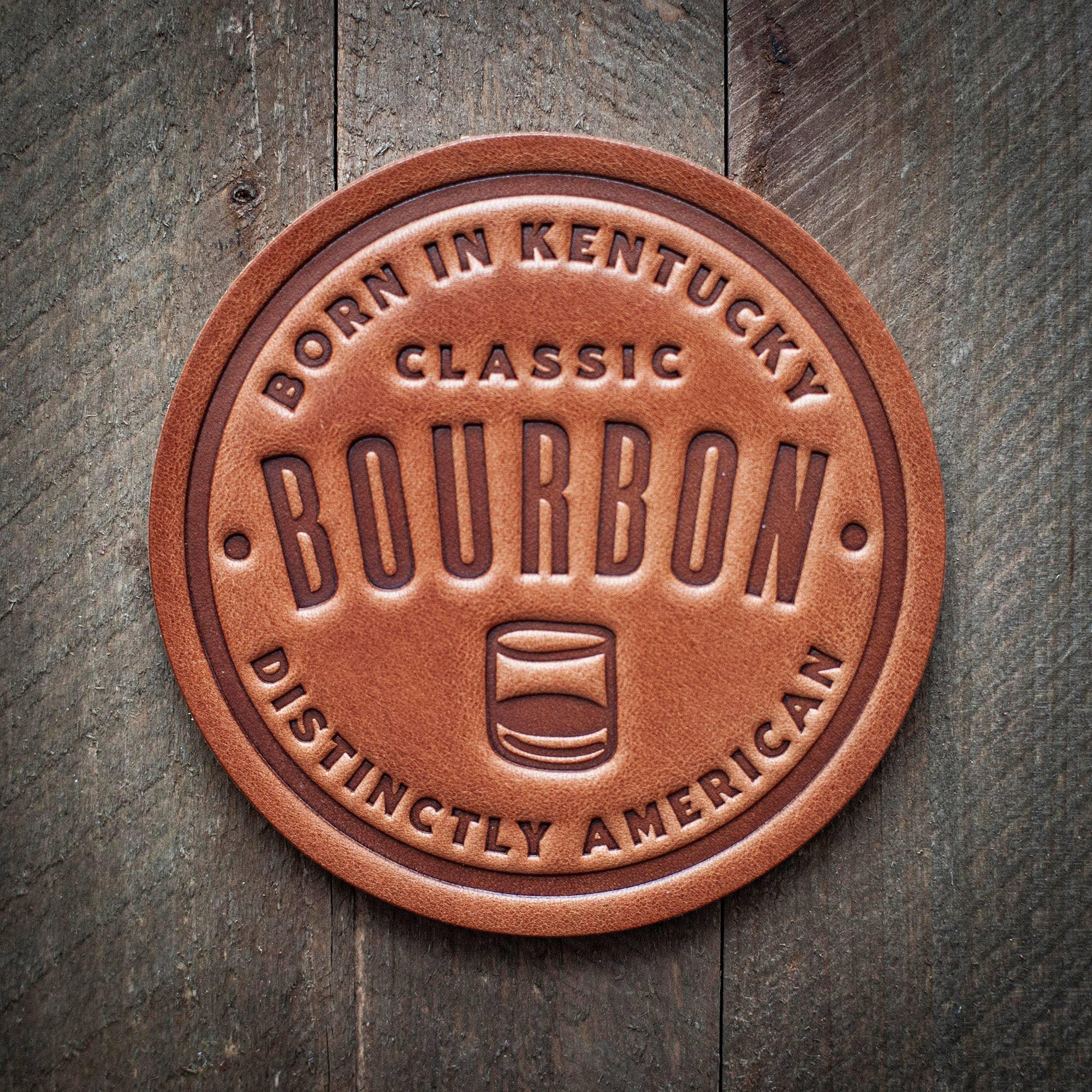 Premium Handcrafted Leather Coaster - Bourbon – Rust & Refined